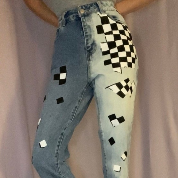 PacSun | Jeans | Checker Two Tone Jeans | Poshmark